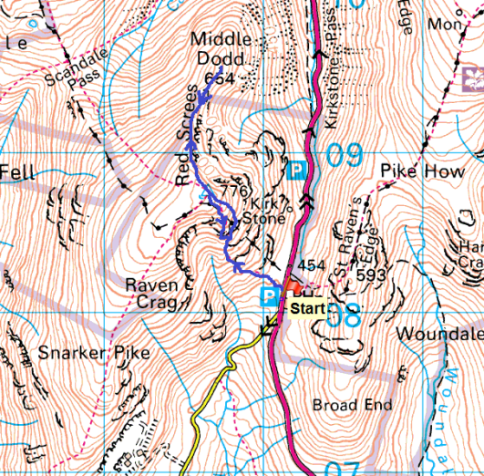 Red Screes and Middle Dodd | treksandtors