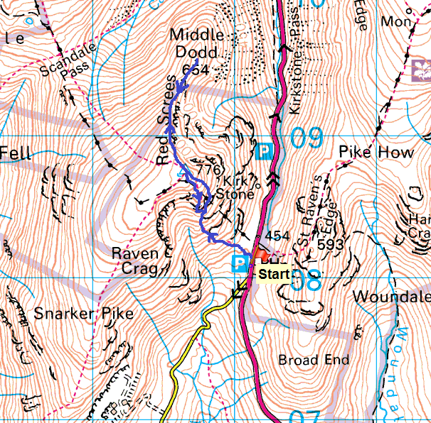 Red Screes and Middle Dodd | treksandtors