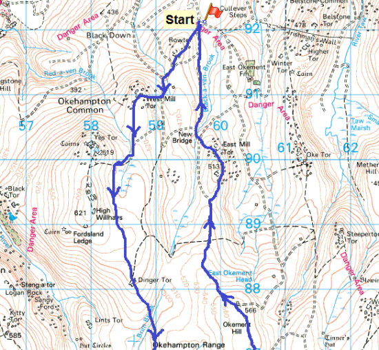Great Kneeset, Black Hill and Cranmere Pool | treksandtors