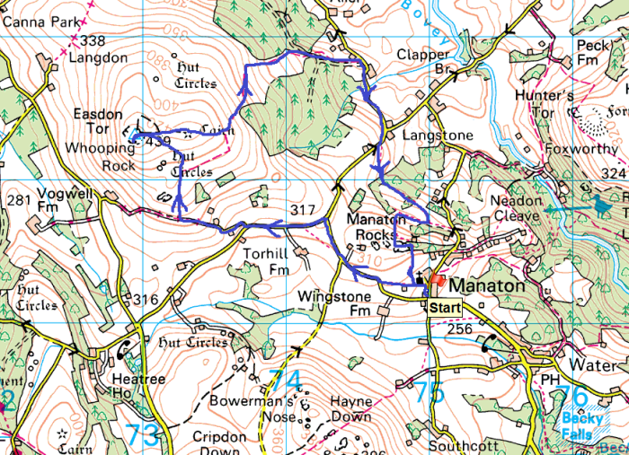 Easdon Tor and Manaton Rocks | treksandtors