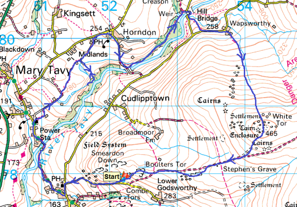 White Tor, Boulters Tor and the River Tavy | treksandtors