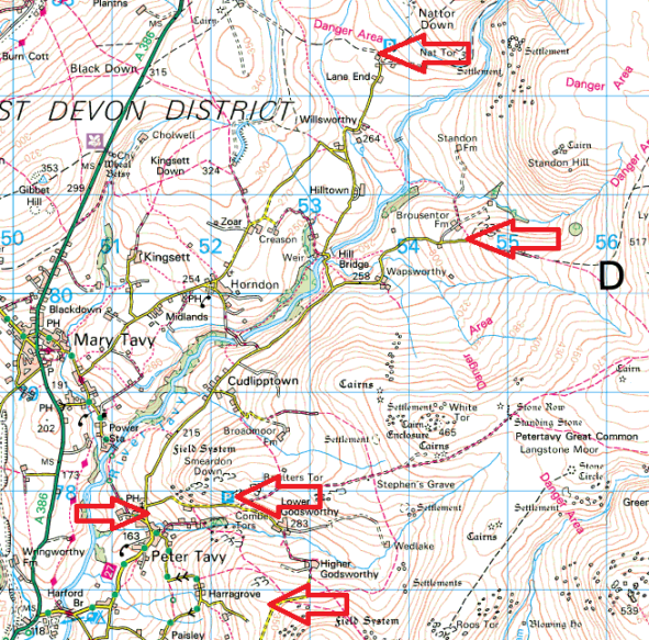 Peter Tavy parking | treksandtors