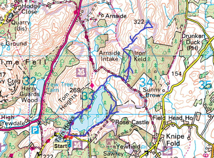 Black Crag from Tarn Hows | treksandtors