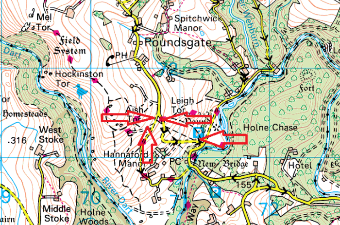 Spitchwick parking | treksandtors