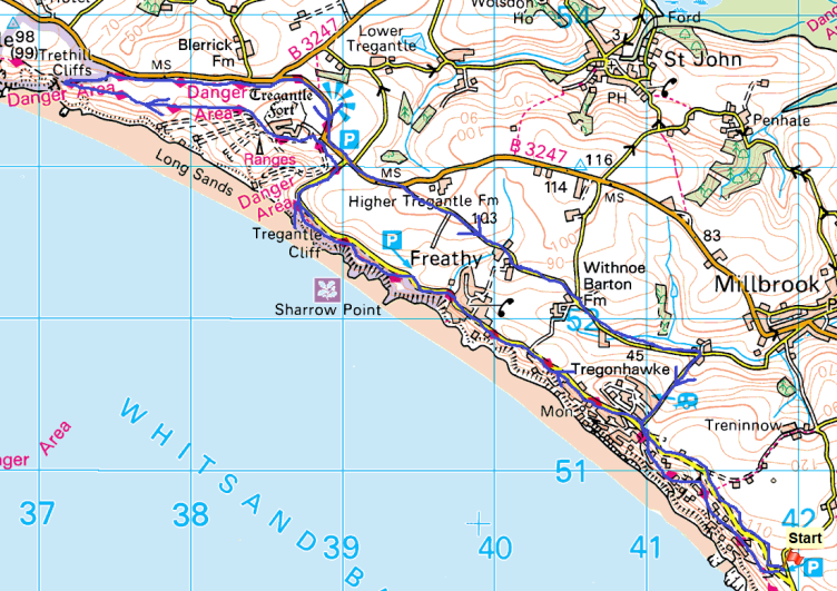 Whitsand Bay and Tregantle Fort | treksandtors