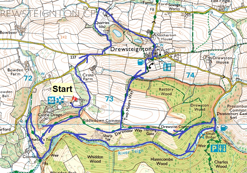Castle Drogo, Drewsteignton and Fingle Bridge | treksandtors