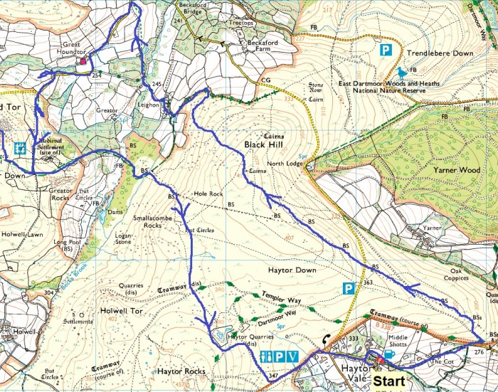 Haytor Vale, Black Hill and Hound Tor | treksandtors