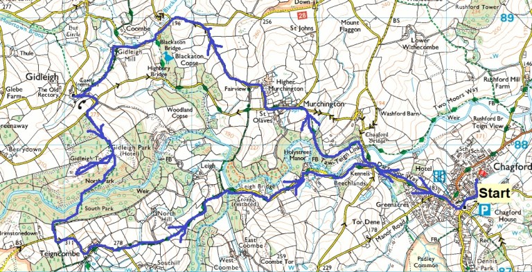 Chagford, Gidleigh Tor and Holystreet Manor | treksandtors